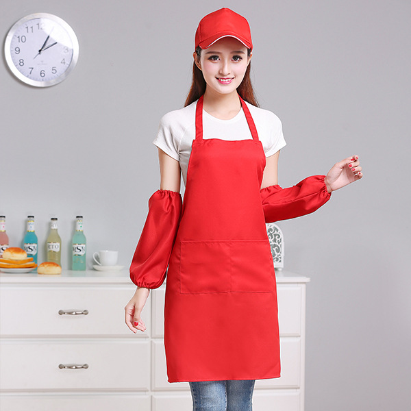 China Red Kitchen Apron Sale Promotion Custom Kitchen Apron Print ...